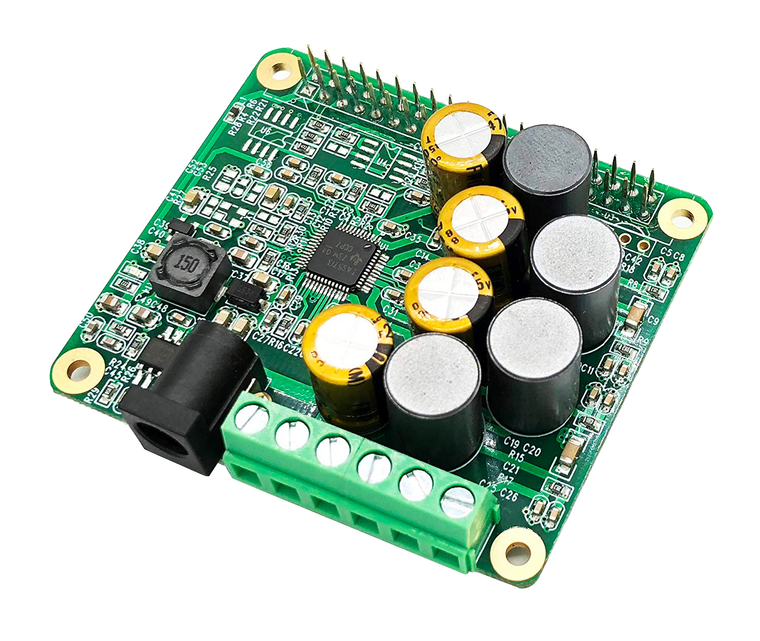 Raspberry_Pi_HiFi_AMP_HAT_25W_Class-D_Power_Amplifier_TAS5713_Expansion ...